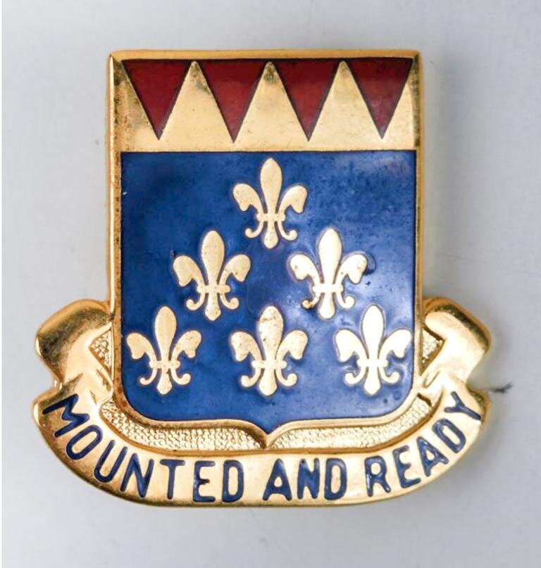 U.S. Army Unit Crest "146th Cavalry" Pins missing, 12,00