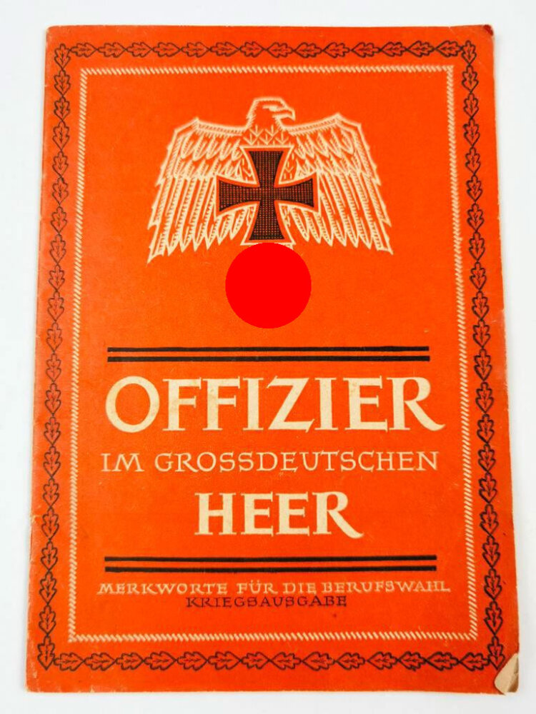 "Offizier im Grossdeutschen Heer" Merkworte für die Berufswahl, 16 Se ...