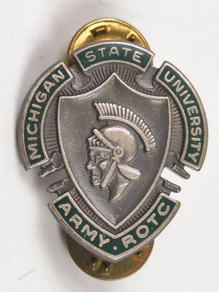 U.S. Army Unit Crest "Michigan State Uni. Army Rotc", 12,00