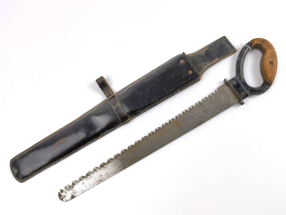Säge für Pioniere der Wehrmacht. Die Scheide 1937, die Säge 1940 dati