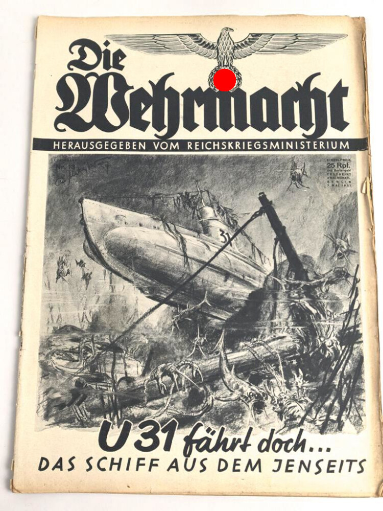 Die Wehrmacht "U 31 fährt doch...", Heft Nr. 13 vom 7. Mai 1937, 25,0