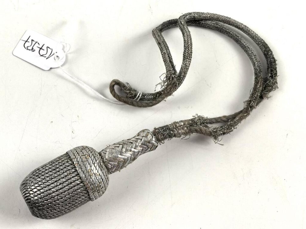 Portepee zum Dolch für Offiziere der Luftwaffe, stark getragenes Stüc