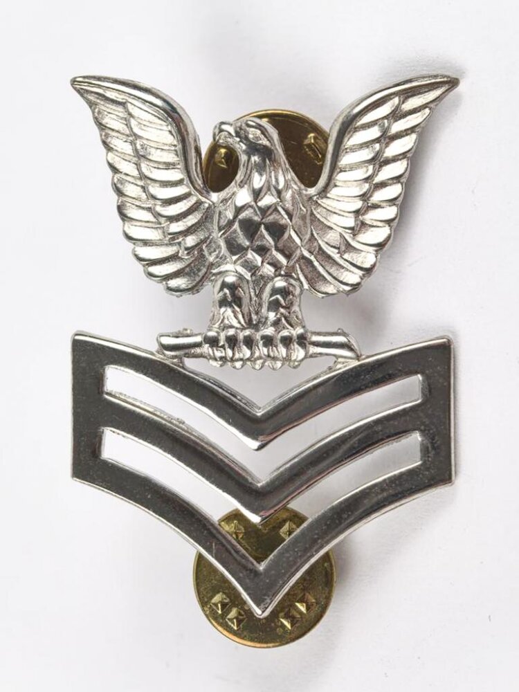 U.S.Navy Collar Device, silver, 42mm high, 15,00