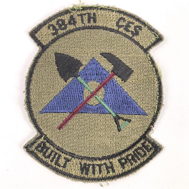 U.S. Air Force 384th Combat Engineering Squadron patch, 12,00
