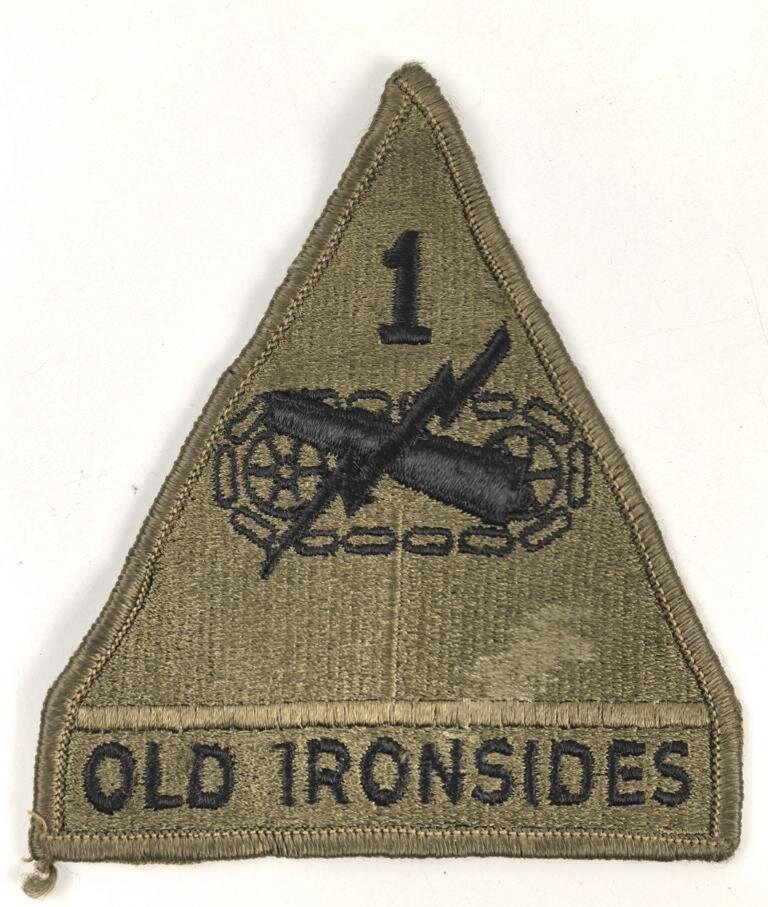 U.S. Army , 1st Armoured Division patch, used, 12,00