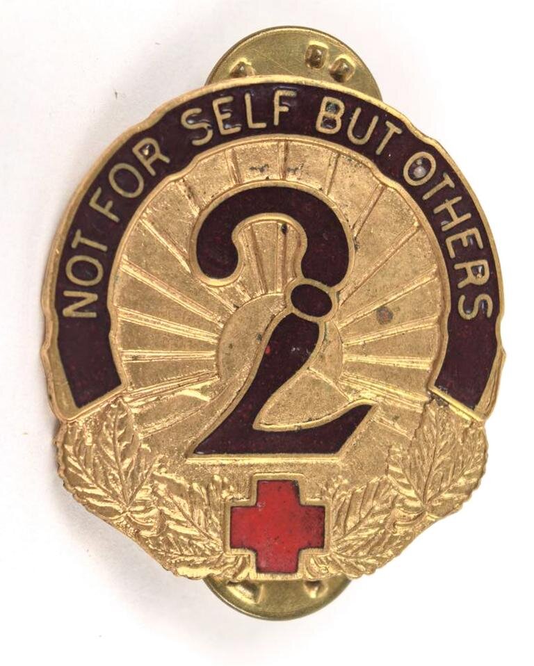 U.S. Army Unit Crest "2nd General Hospital", 12,00