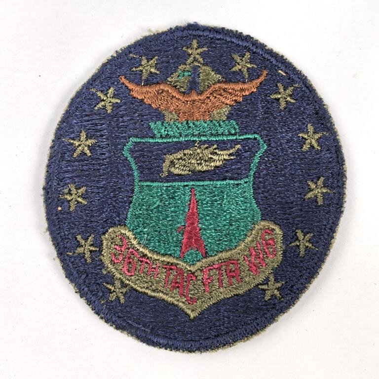 U.S. Air Force 36th Tac FTR WG TACTICAL FIGHTER WING patch, 12,00