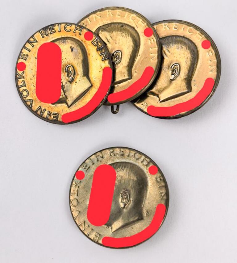Blechabzeichen " Ein Volk, Ein Reich, Ein Führer" Sie erhalten ein