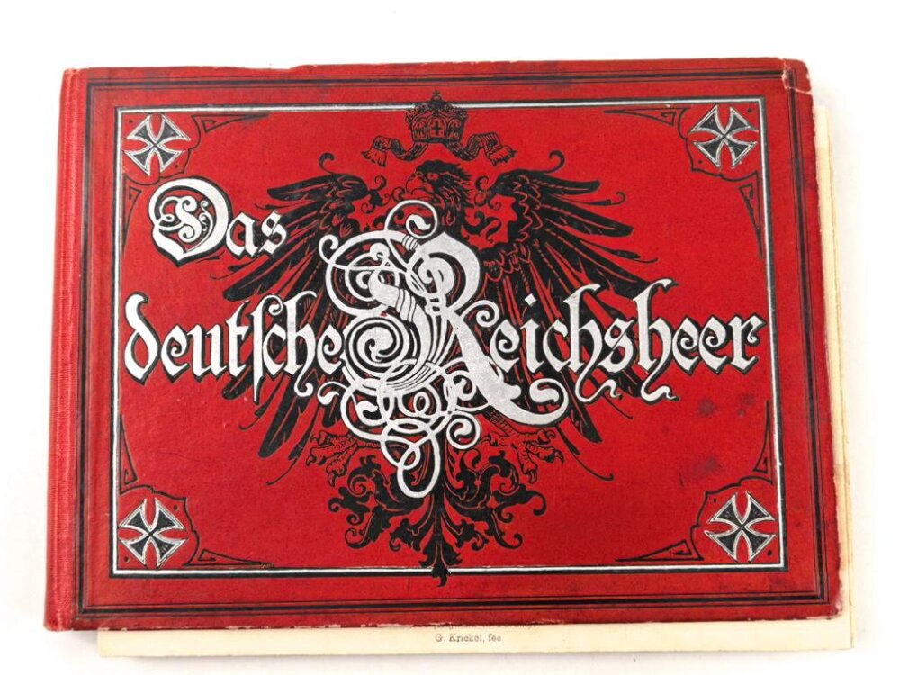 "Das deutsche Reichsheer" 40 Tafeln, DIN A5, gebraucht, 135,00