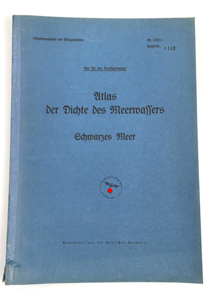 Atlas der Dichte des Meerwassers - Schwarzes Meer, Kriegsmarine, 60,0