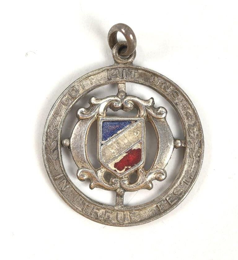 Kaiserreich, patriotischert Anhänger " Gott mit uns, In treue Fest" D