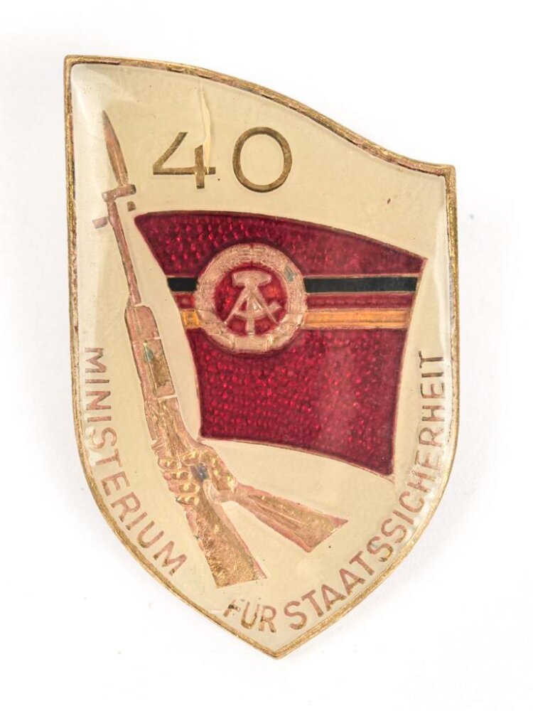 DDR, Erinnerungsabzeichen des MfS für 40 Jahre, 25,00
