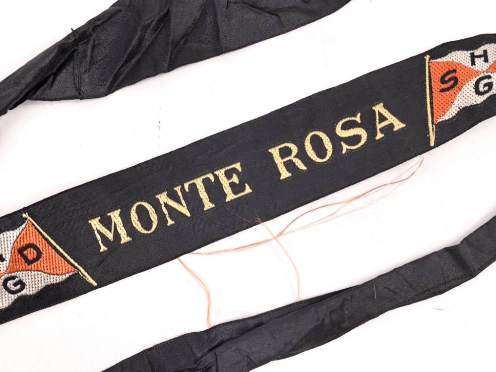 Handelsmarine , Mützenband HSGD " Monte Rosa" 90cm, 20,00