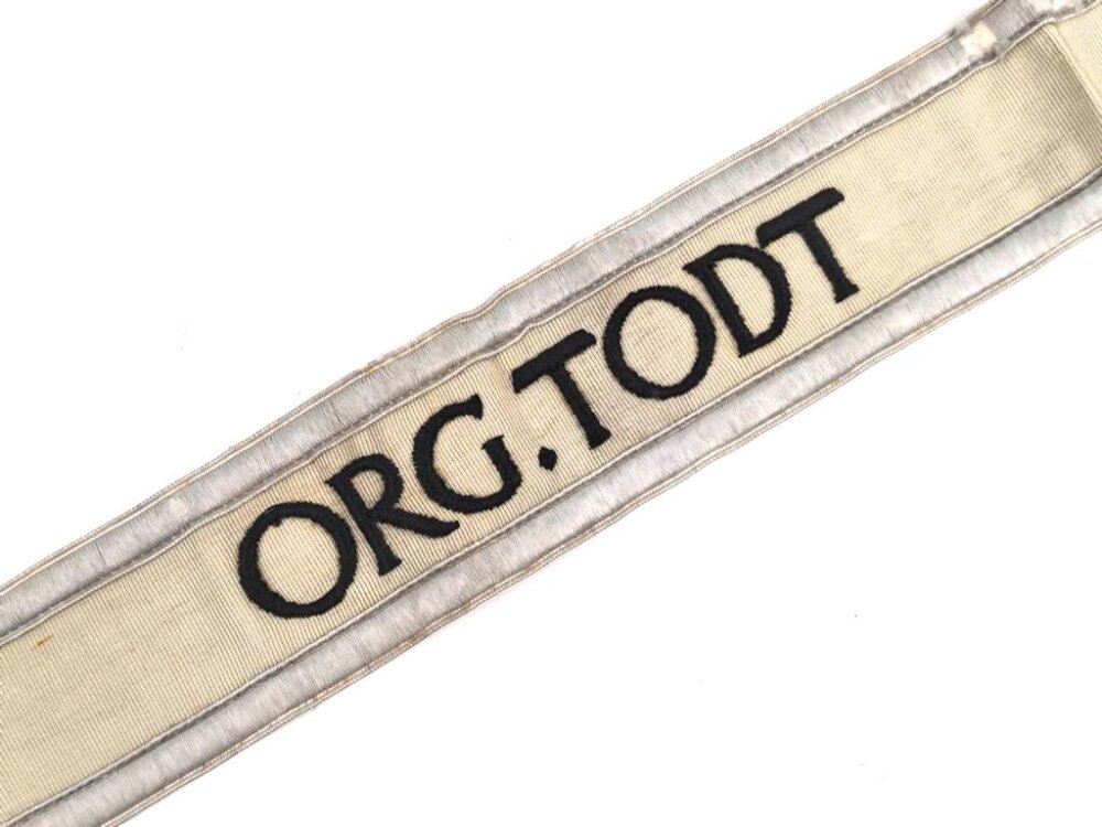 Organisation Todt, Ärmelband für Führer. Länge 46cm, 375,00