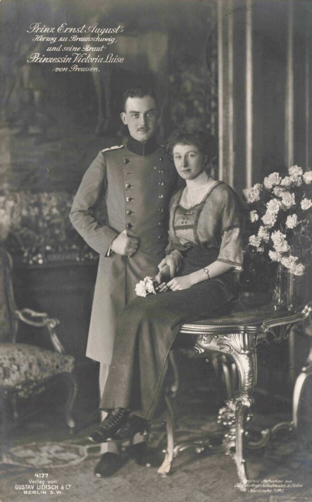 1. Weltkrieg Ansichtskarte "Prinz Ernst August und seine Braut Prinze