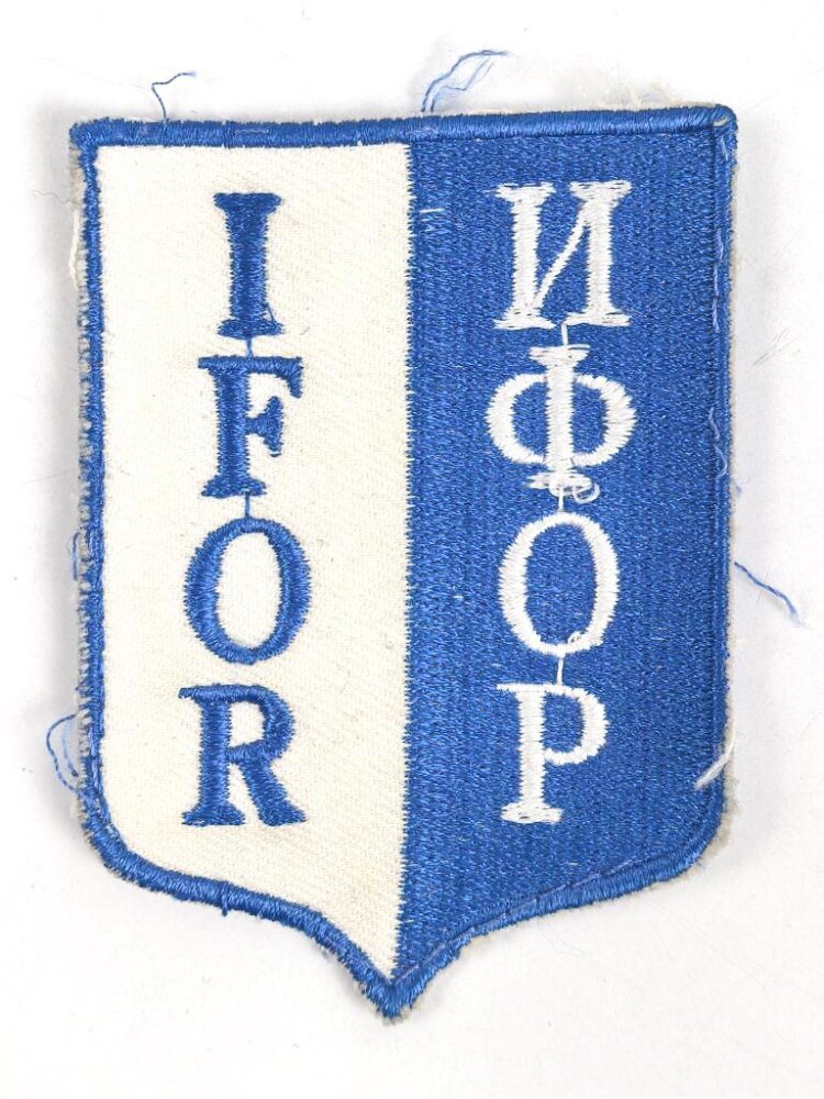 United Nations " IFOR" Implementation Force , Ärmelabzeichen, 20,00