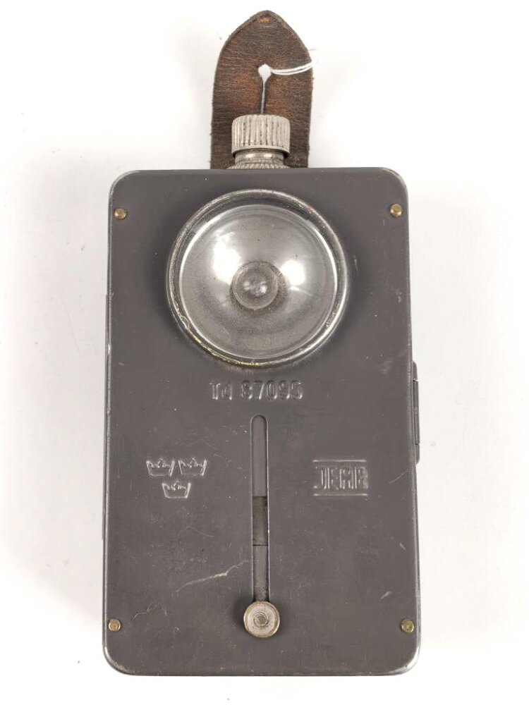 Schweden, Taschenlampe "JERB Td 87095" Originallack, Funktion nicht g