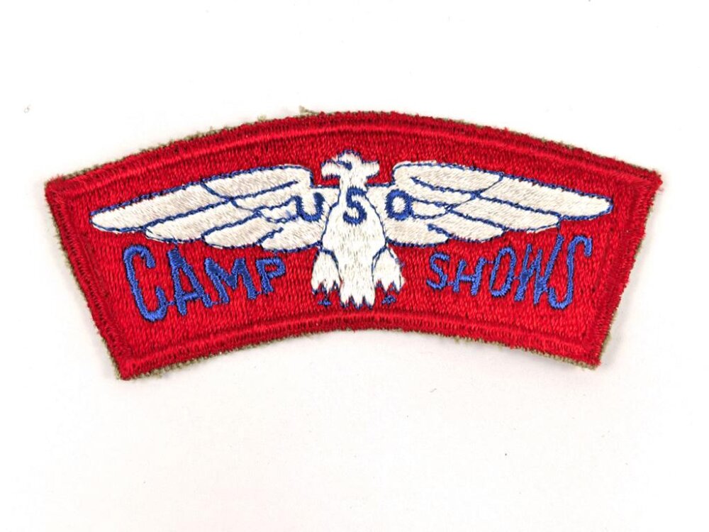 U.S. Army, "U.S.O Camp Shows" patch, 30,00