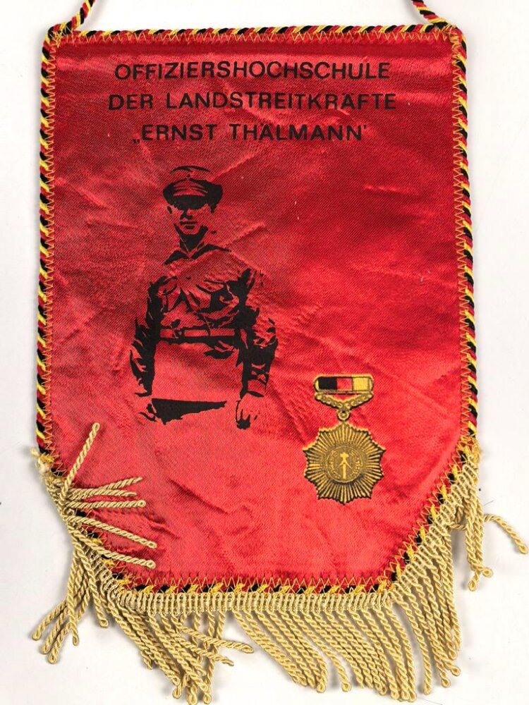 DDR Wimpel "Offiziershochschule der Landstreitkräfte Ernst Thälmann ...