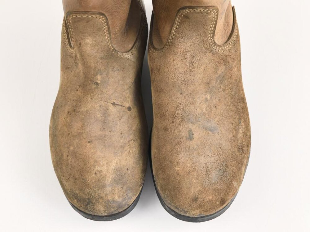 Paar Stiefel für Mannschaften der Kavallerie, Wohl ungetragenes Paar ...