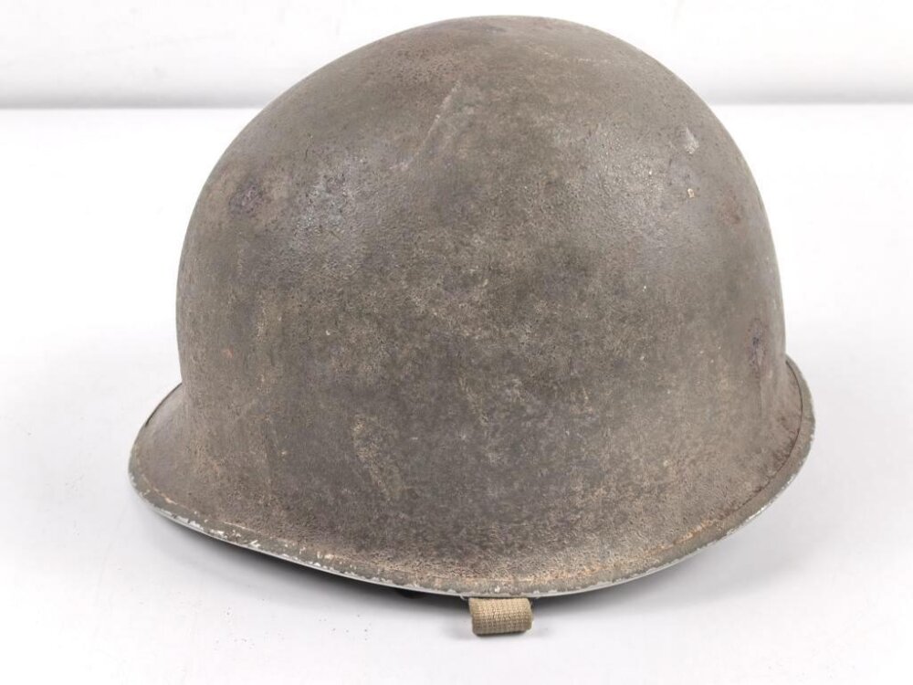 U.S. Army 2. Weltkrieg, Stahlhelm M1 mit Innenhelm. " Fix bale" Origi ...