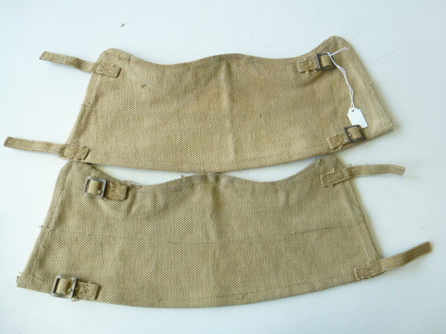 British WWII, gaiters, pair, 194? dated, 25,00