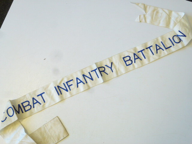 U.S. WWII, Flag Streamer- White Combat Infantry Battalion, 30,00