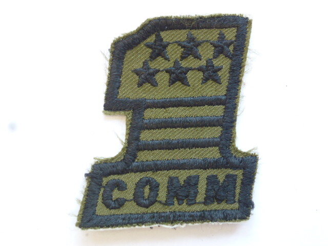 US Army after WWII Patch "1 COMM". good condition, 4,00