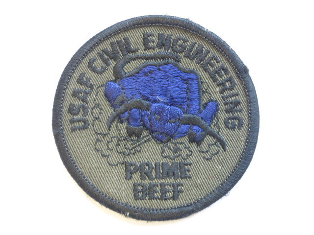 U.S. patch, "USAF Civil Engineering - Prime Beef".vgc, 4,00
