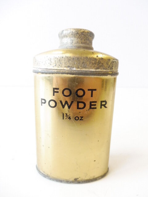 US Army WWII Foot Powder, dated 1940, 20,00