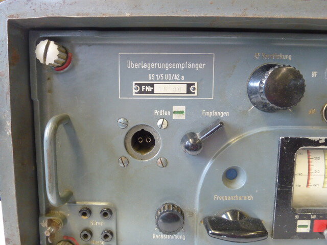 FuMB 4 "Samos" RS 1/5 UD42a. Überlagerungsempfänger der Kriegsmarine ...