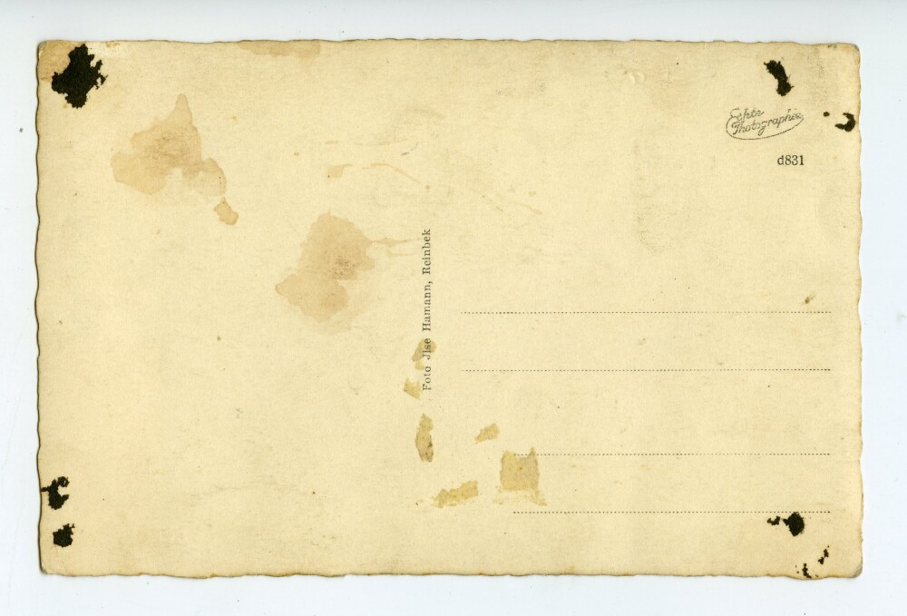 Hans Traut, Privatfoto mit Unterschrift auf dem Negativ ( nicht eigen