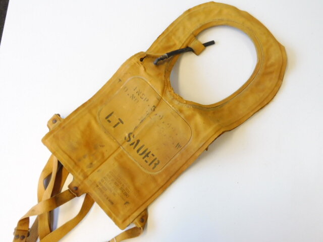 U.S. Army Air Forces WWII, life preserver Type B-4 ?, 1943 dated, Nam ...