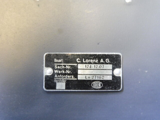 Luftwaffe Umformer U.8 Einanker-Umformer für Anodenspannung der Empfä ...