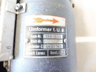 Luftwaffe Umformer U.8 Einanker-Umformer für Anodenspannung der Empfä