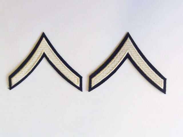 PFC Rayon Rank Chevrons (pair), At the Front, 12,00