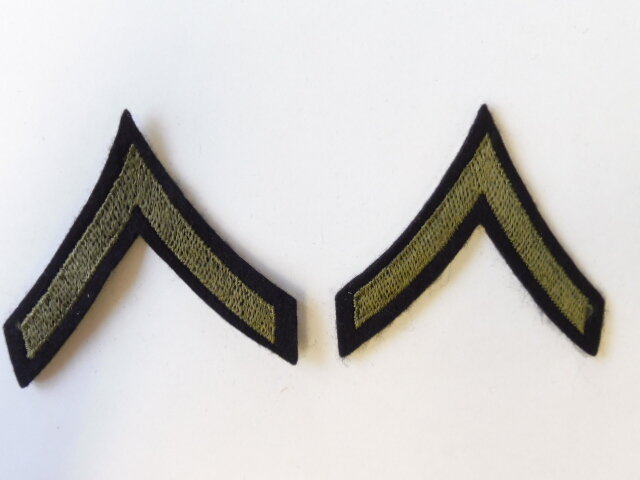PCF Wool Rank Chevrons (pair), At the Front, 12,00