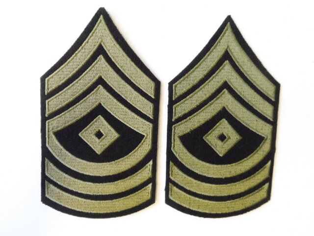 1st Sergeant Wool Rank Chevrons (pair), At the Front, 12,00