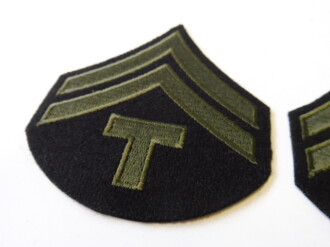 Technician 5th Grade Wool Rank Chevrons (pair), At the Front, 12,00