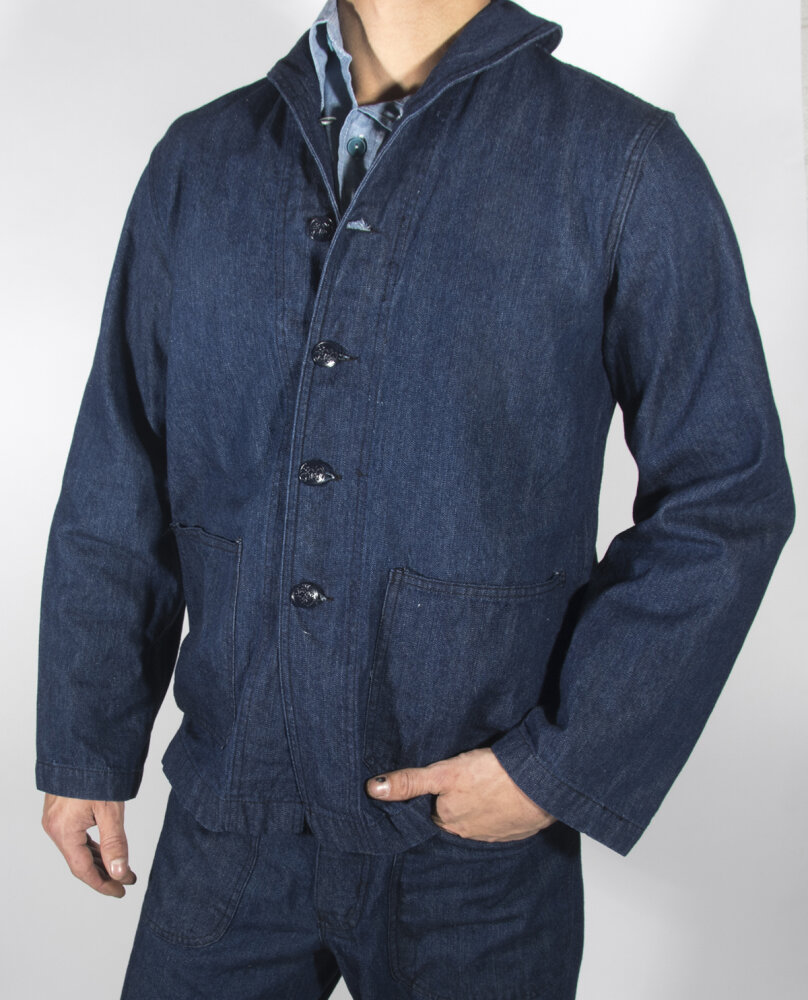 Navy Dungaree Jumper Jacket, At the Front, 59,00