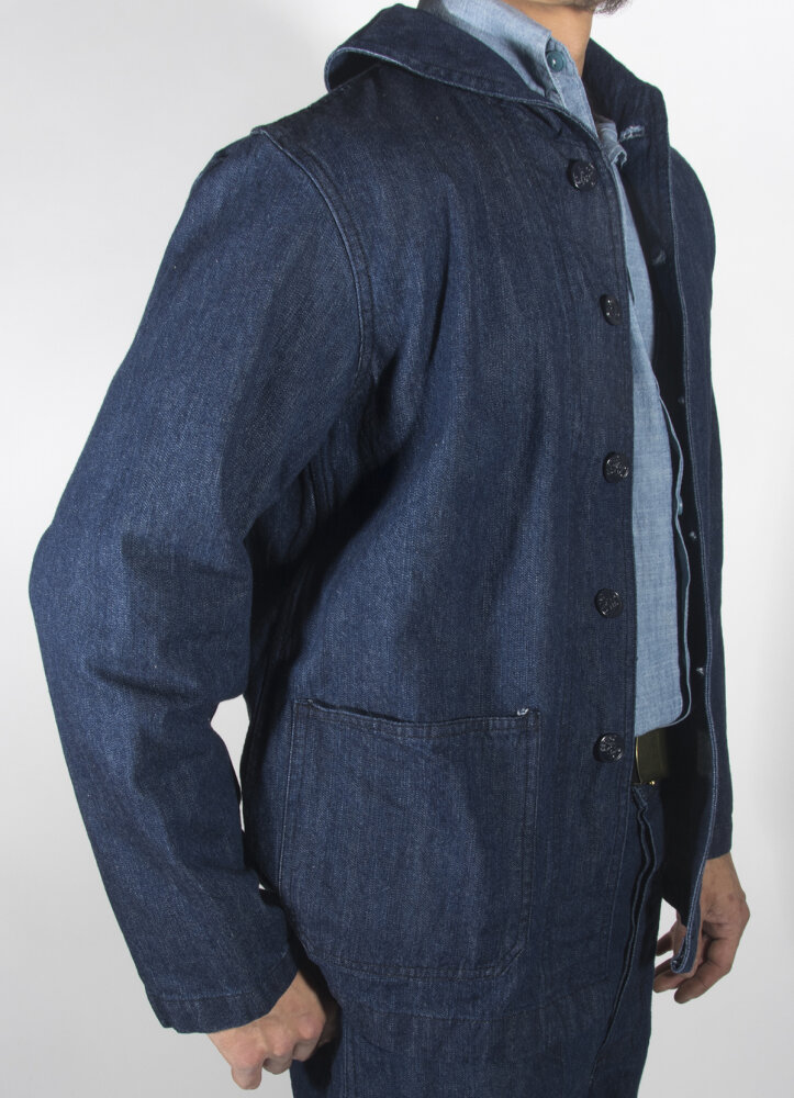 Navy Dungaree Jumper Jacket, At the Front, 59,00