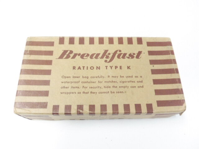 U.S. WWII Breakfast Ration Type K, unopened, 225,00