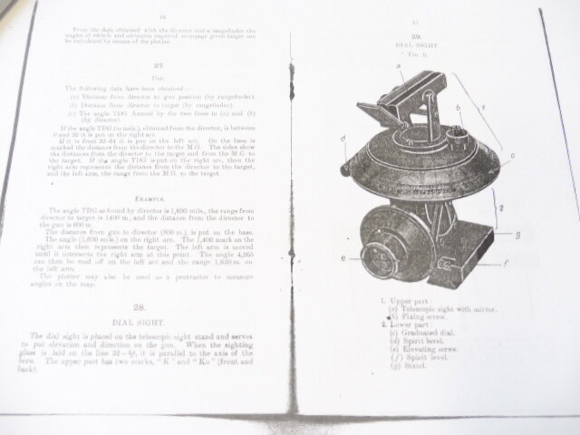 REPRODUKTION, Instructions for indirect Fire with 08 Machine Gun, Tra