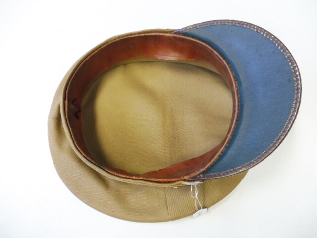 U.S. Army WWII Enlisted mens cap service, khaki, Size 58, 100,00