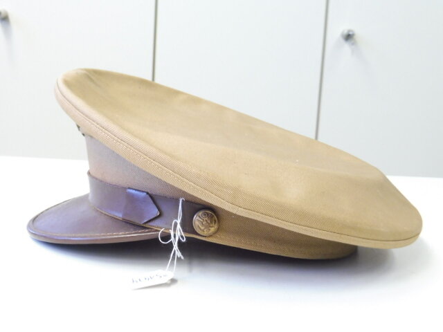 U.S. Army WWII Enlisted mens cap service, khaki, Size 58, 100,00