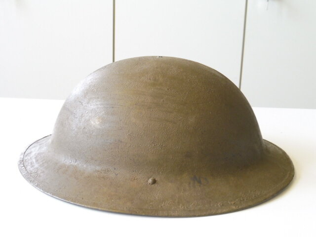 U.S. WWI, M1917 steel helmet, complete with liner and chin strap, 235