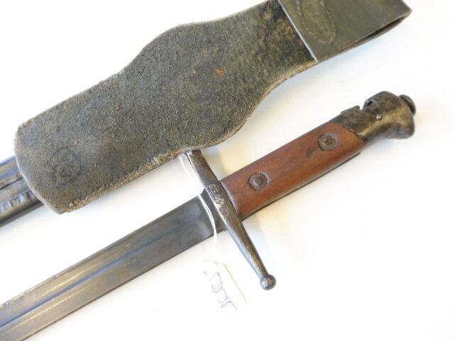 Italien 2. Weltkrieg, Bajonett Carcano Truppi Speziali M 1891/97 im K
