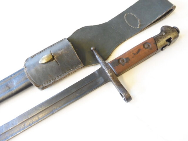 Italien 2. Weltkrieg, Bajonett Carcano Truppi Speziali M 1891/97 im K
