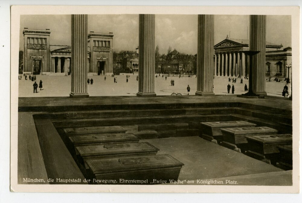 Ansichtskarte München, die Hauptstadt der Bewegung, Ehrentempel "Ewig