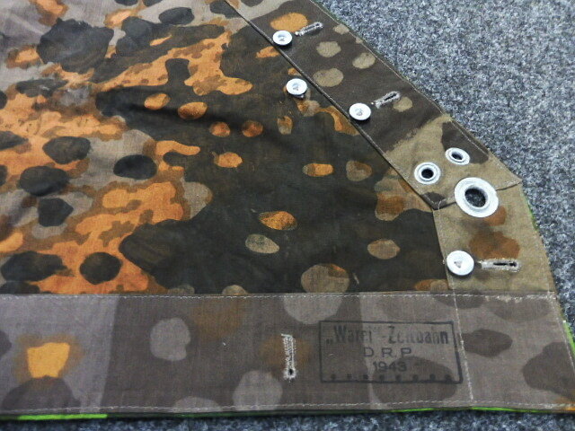 Zeltbahn Waffen SS "Plane tree 2" Wohl ungetragenes Stück, Hersteller
